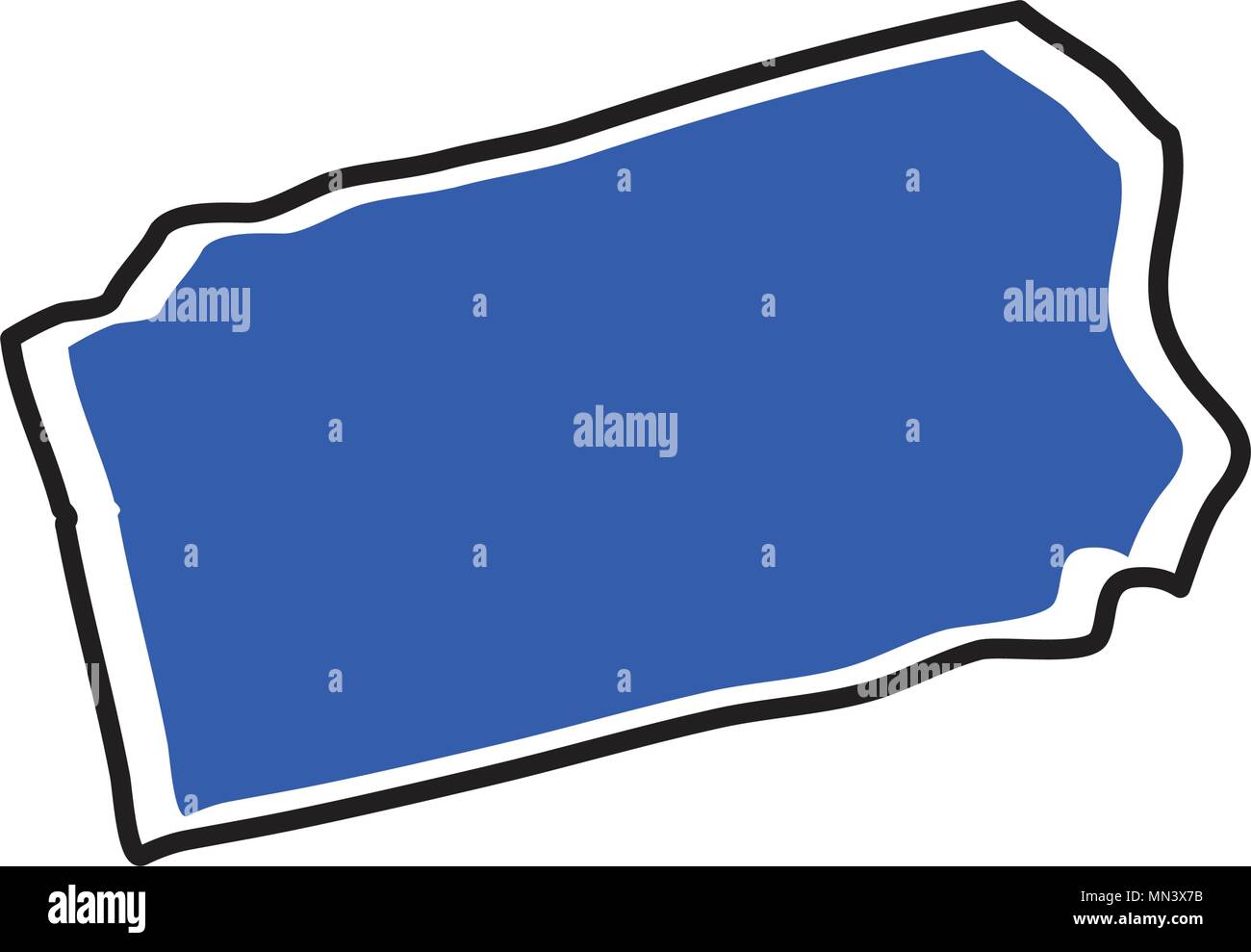 Map state pennsylvania american Stock Vector Images - Alamy