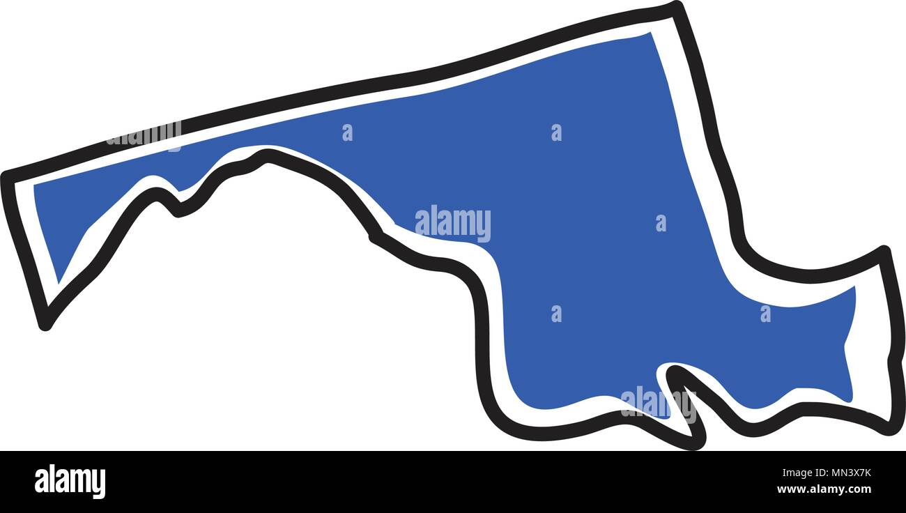 Political map of maryland hi-res stock photography and images - Alamy