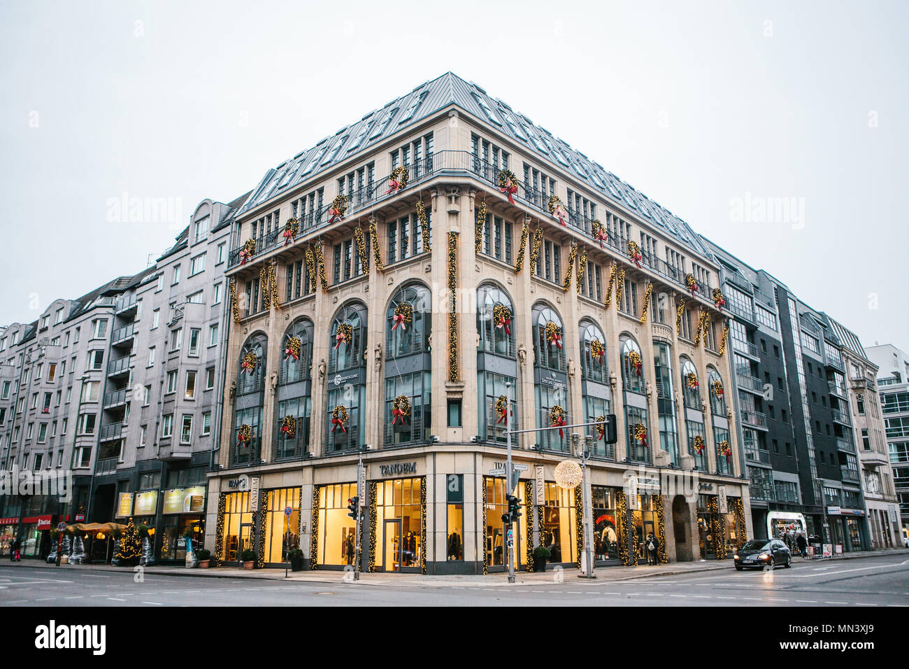 Berlin, Germany 25 December 2017: Christmas and New Year's holiday ...