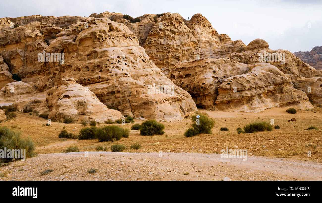 Arid climate landscape with sky on a sunny day Stock Photo - Alamy