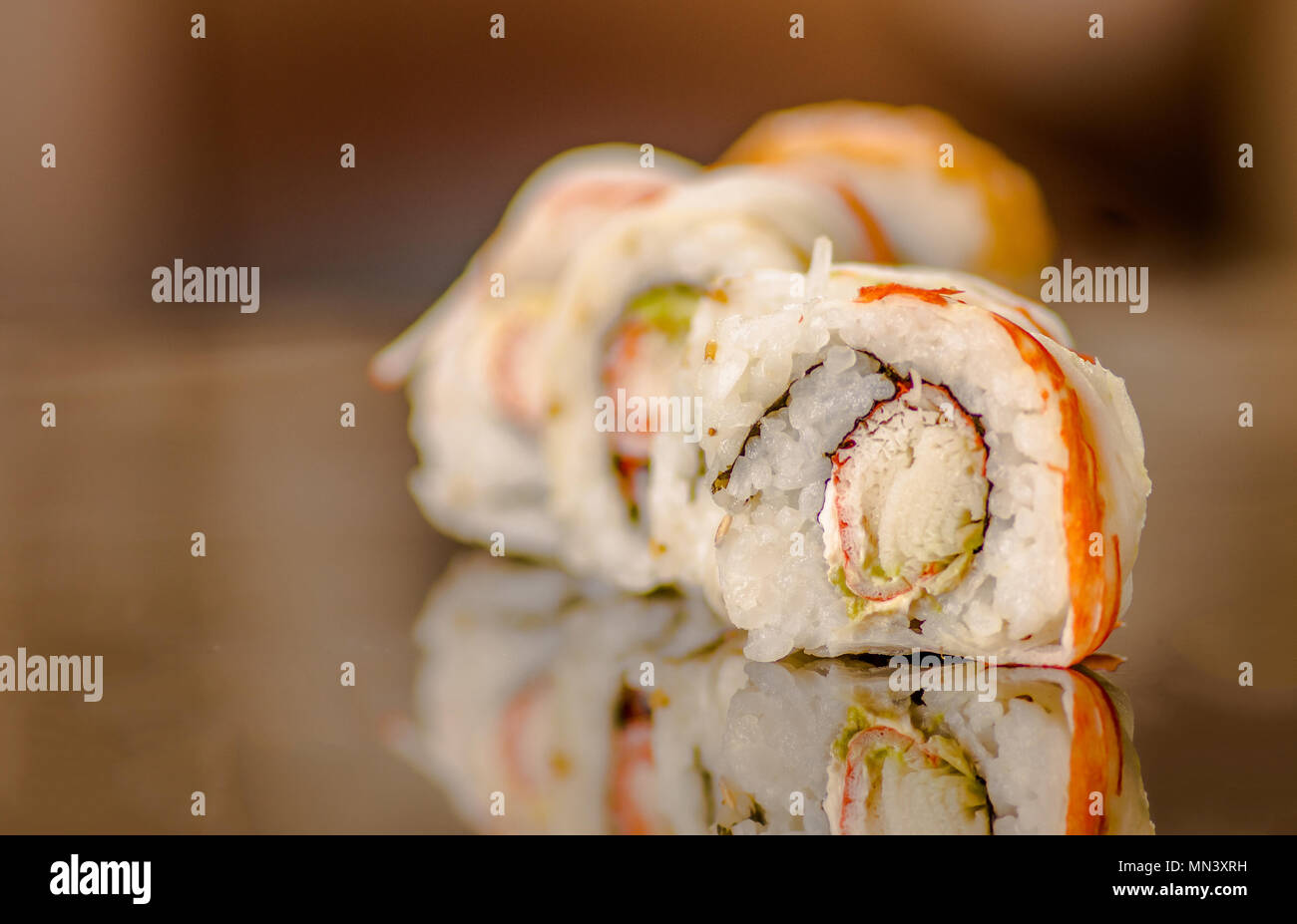 Making sushi california rolls hi-res stock photography and images - Alamy