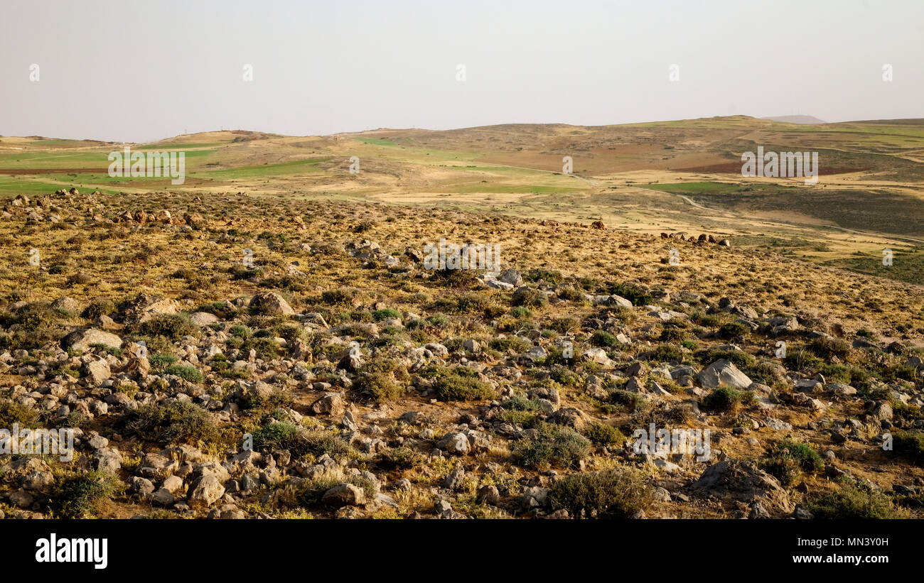 Arid climate landscape with sky Stock Photo - Alamy