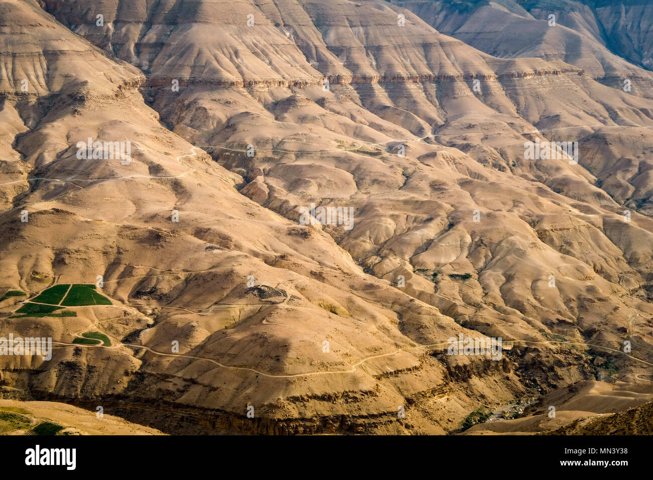 Mountains landscape and sky with clouds in Jordan during the day Stock ...