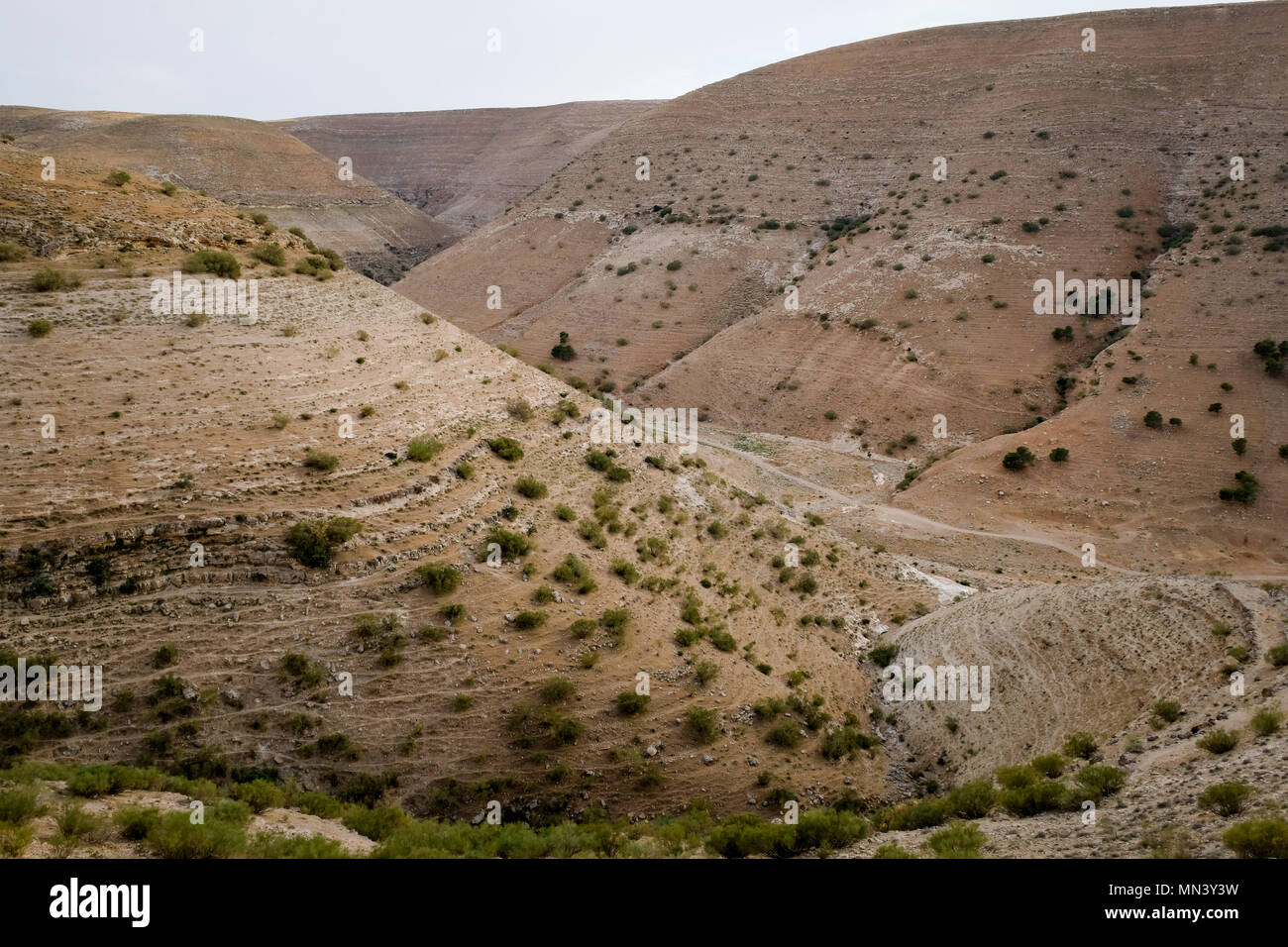 Arid climate landscape with sky Stock Photo - Alamy