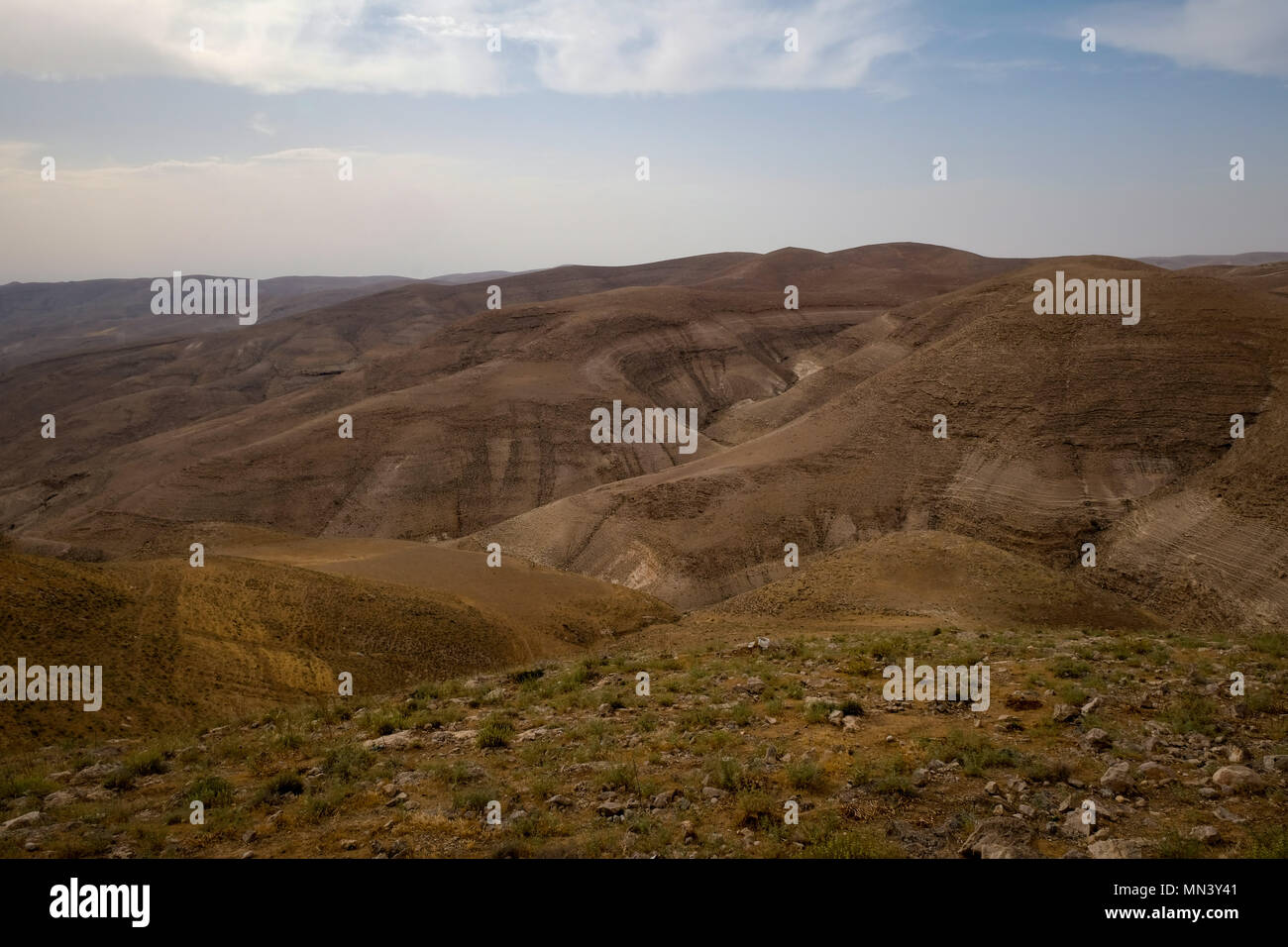 Arid climate landscape with sky Stock Photo - Alamy