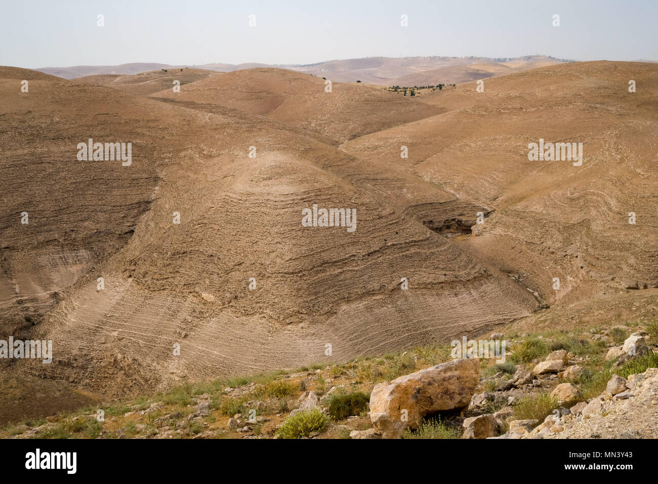 Arid climate landscape with sky Stock Photo - Alamy