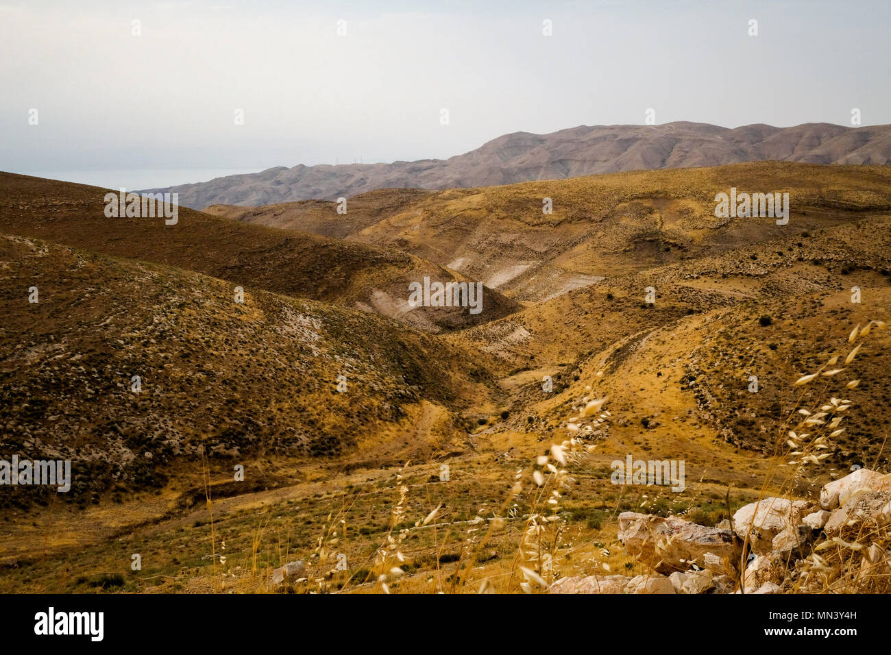 Arid climate landscape with sky Stock Photo - Alamy