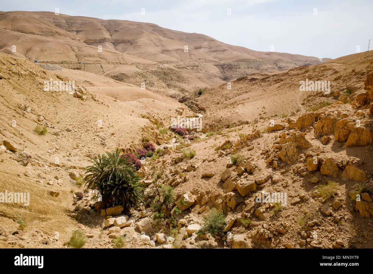Arid climate landscape with sky Stock Photo - Alamy