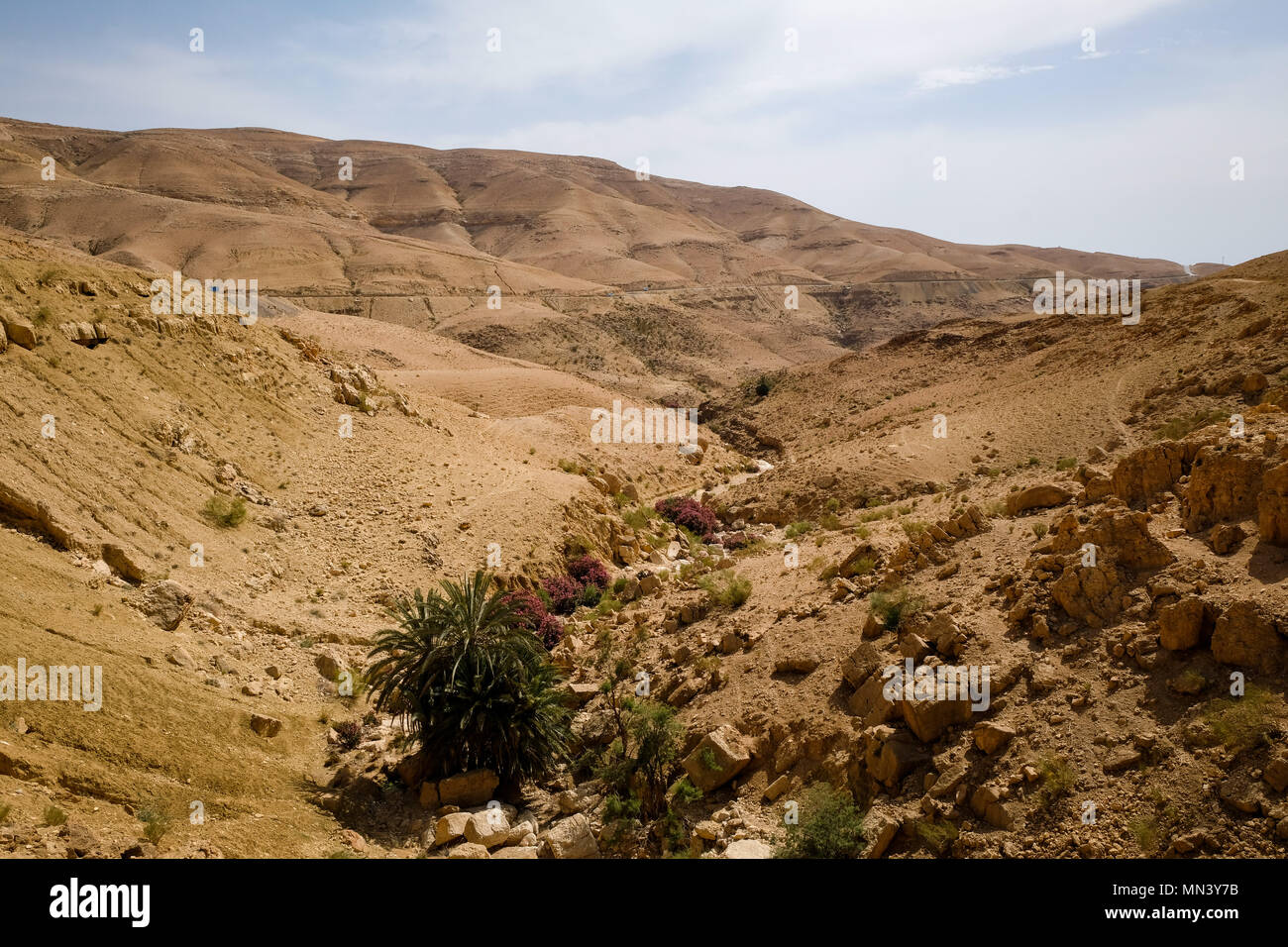 Arid climate landscape with sky Stock Photo - Alamy