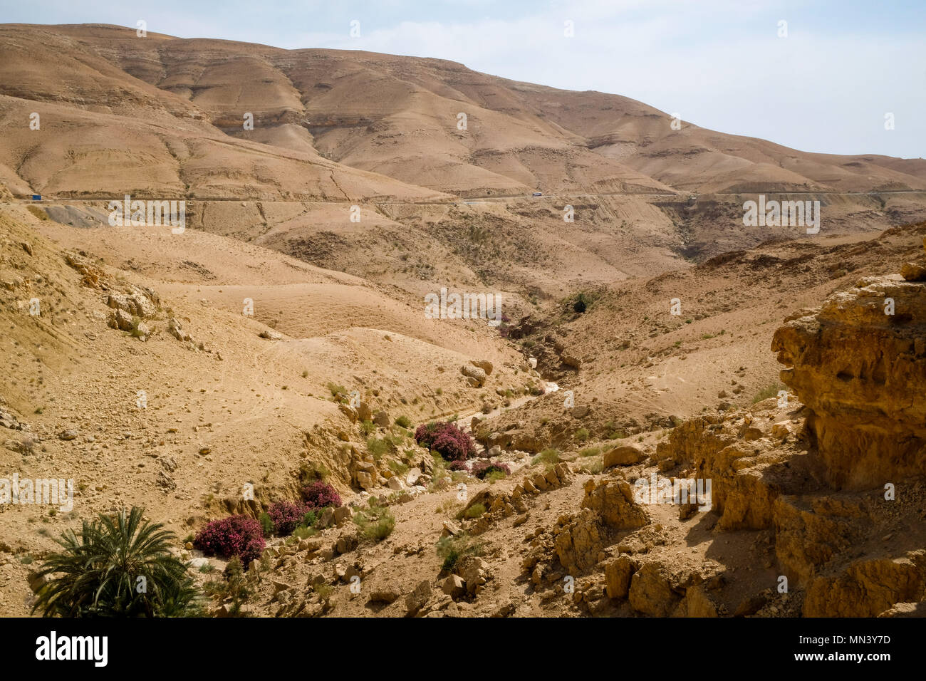 Arid climate landscape with sky Stock Photo - Alamy