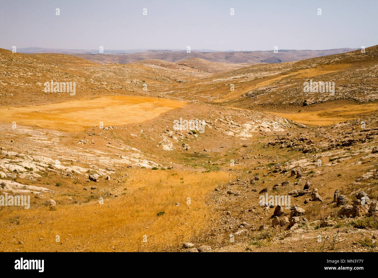 Arid climate landscape with sky Stock Photo - Alamy
