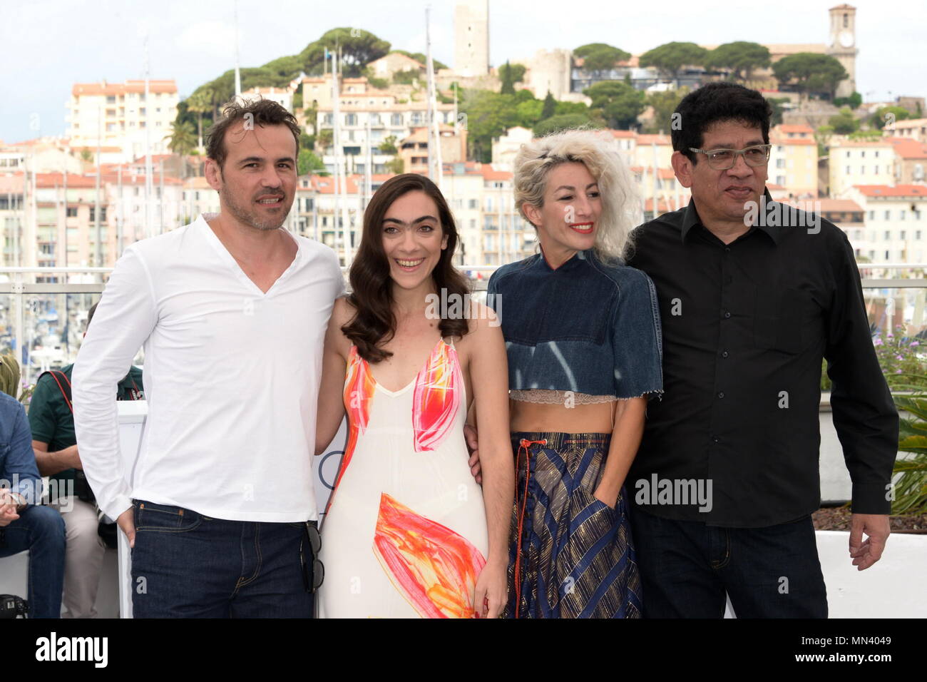 Cannes, France. 13th May, 2018. CANNES, FRANCE - MAY 13: (L-R) Actor ...