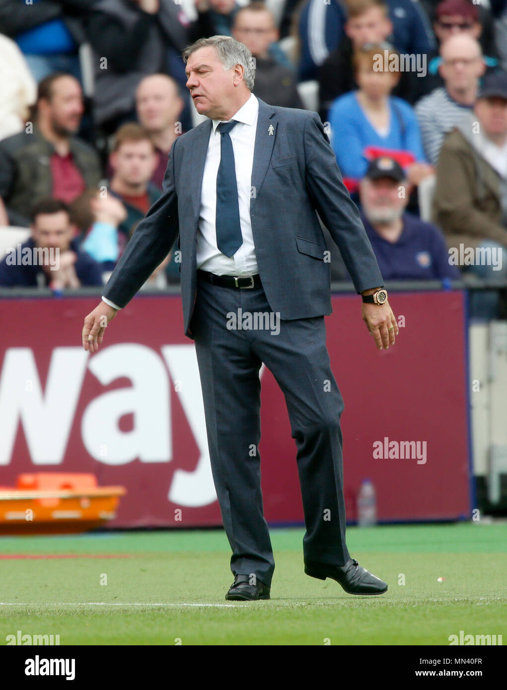 London, UK. 13 May 2018 Sam Allardyce manager of Everton during the ...