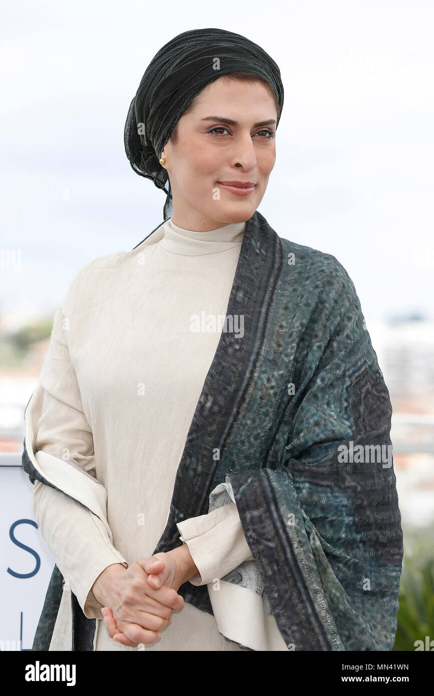 Cannes, France. 13th May, 2018. Behnaz Jafari at the "3 Faces (Se Rokh)" photocall during the ...