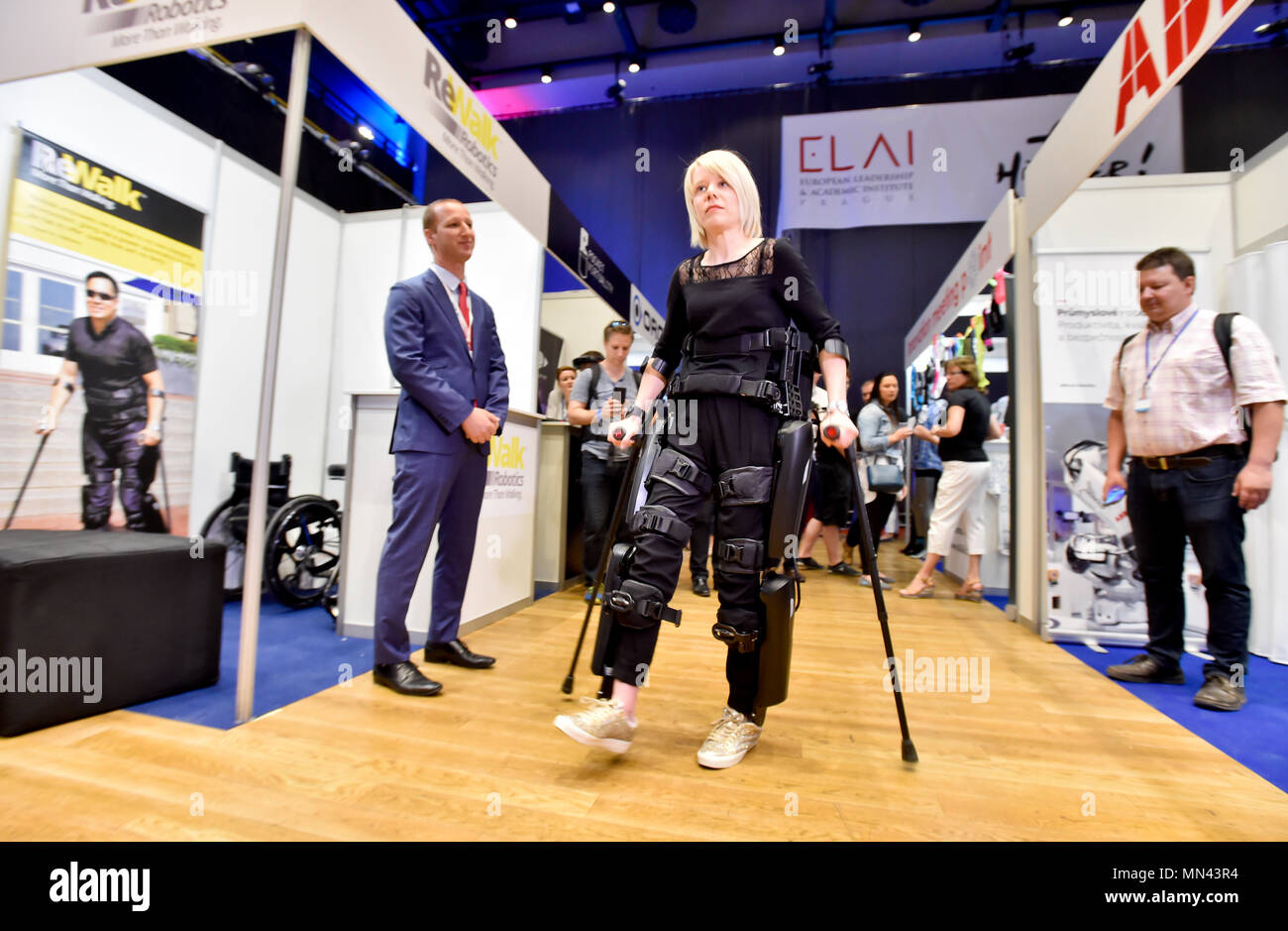 Prague, Czech Republic. 14th May, 2018. Presentation of a portable ...