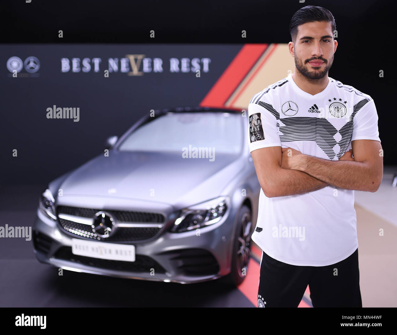 Emre Can (Germany) on the Mercedes-Benz C 400 4Matic. Rear: The World ...
