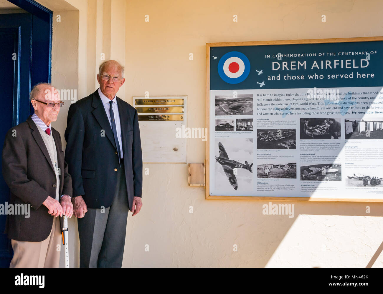 Drem, Scotland, 14 May 2018. Celebrating RAF Drem centenary, Scotland ...