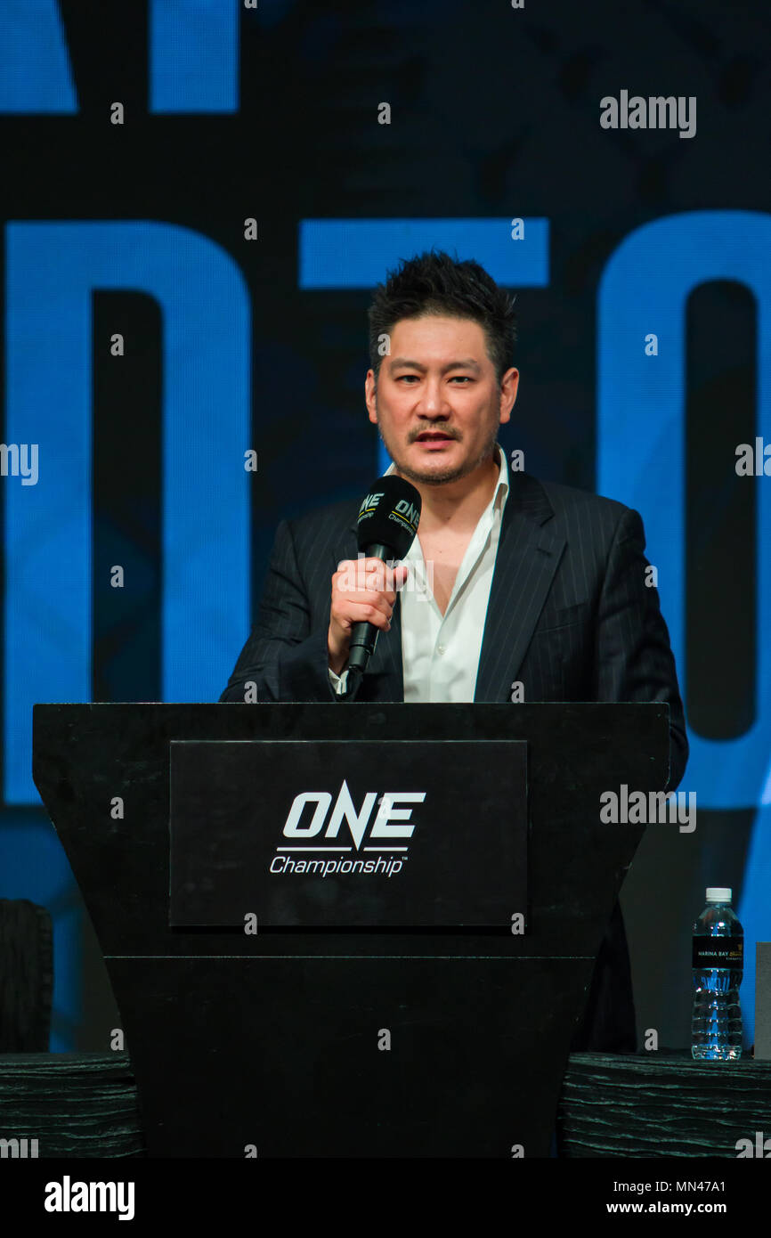 Singapore. 14th May 2018. Chatri Sityodtong at the One Championship ...