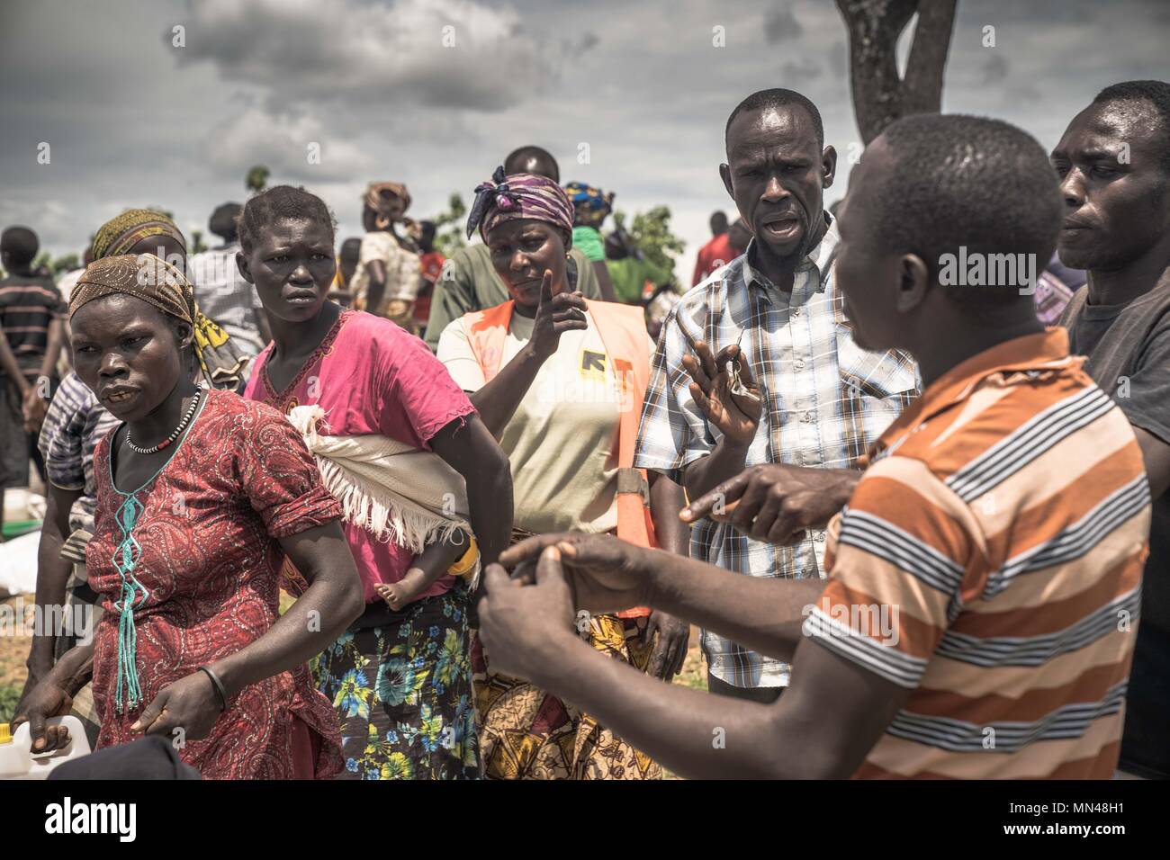 May 7, 2018 - Bidi Bidi, Uganda - A South Sudanese refugee man being accused for stealing food ...