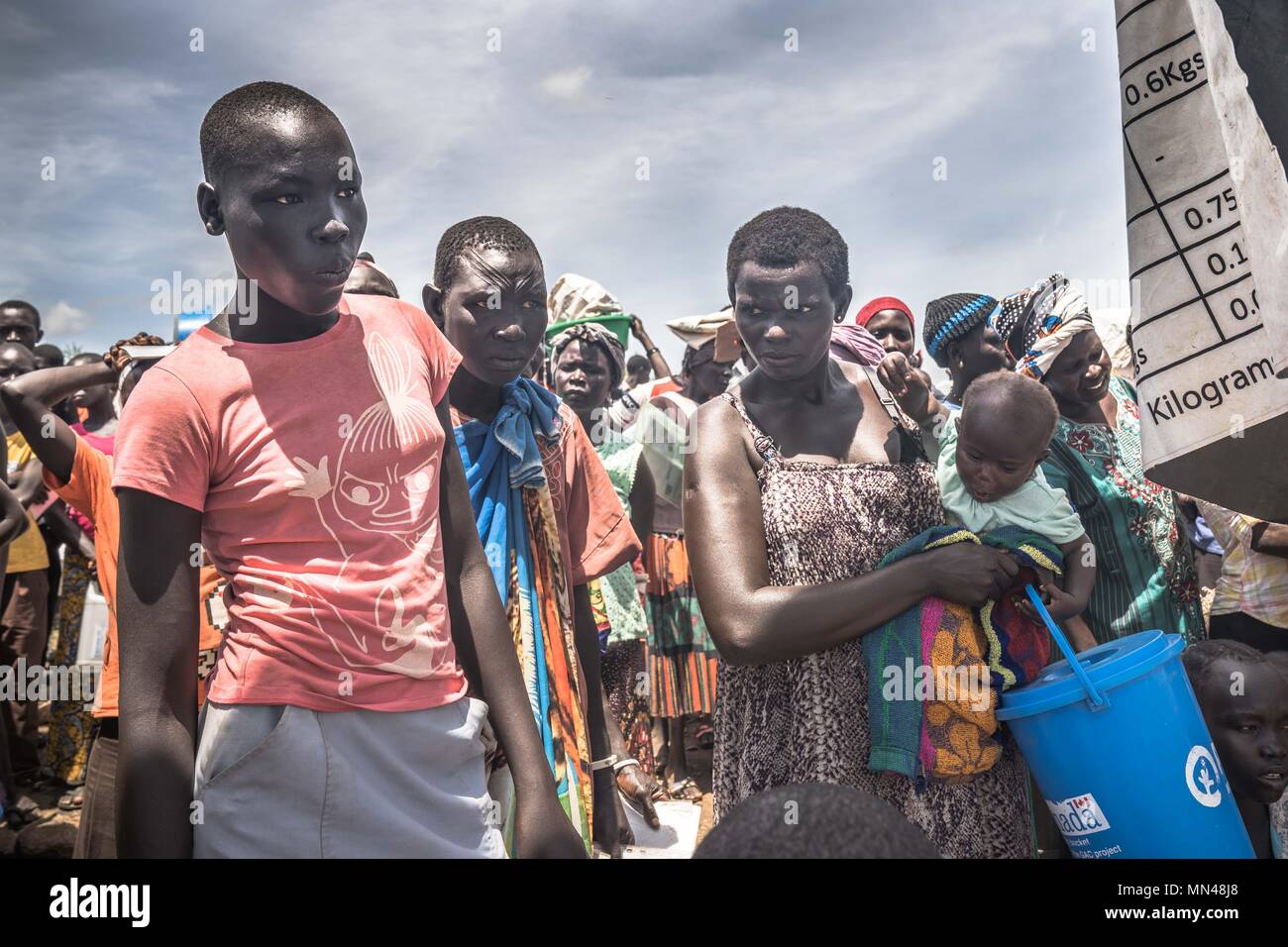 May 7, 2018 - Bidi Bidi, Uganda - South Sudanese refugees seen start to lose their patients as ...