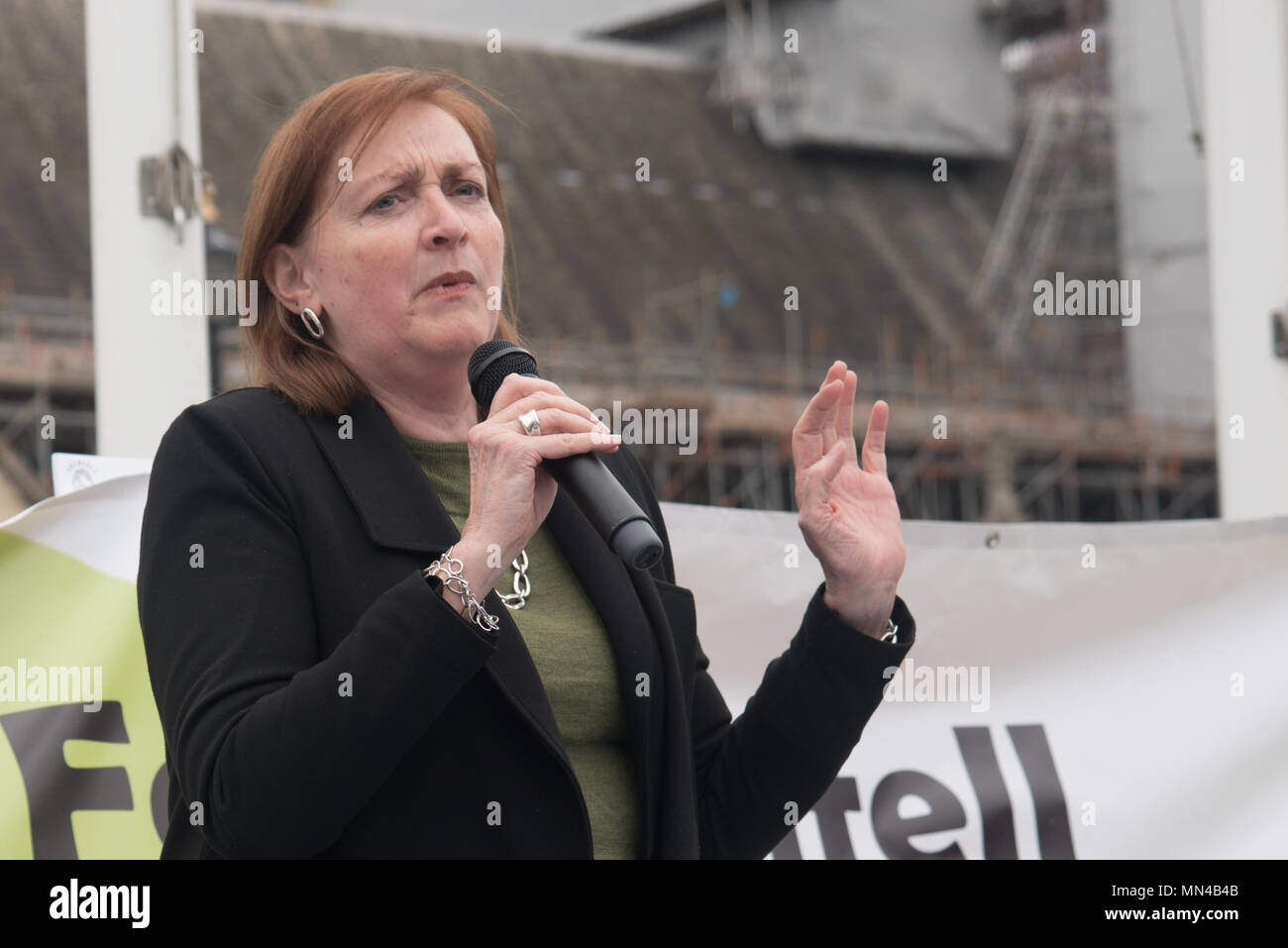 London, UK. 14th May, 2018. Speaker Emma Dent Coad MP of Labour demand ...