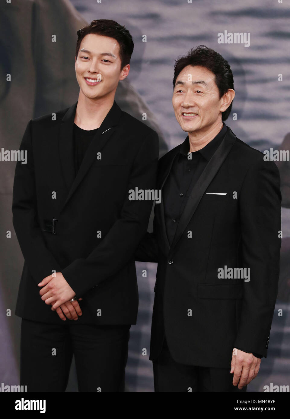 15th May, 2018. S. Korean actors Jang Ki-yong and Hur Jun-ho South ...