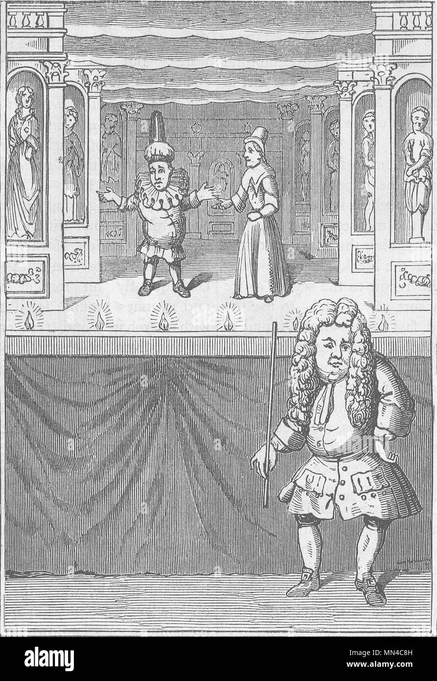 COVENT GARDEN. Powell's puppet-show. London c1880 old antique print ...