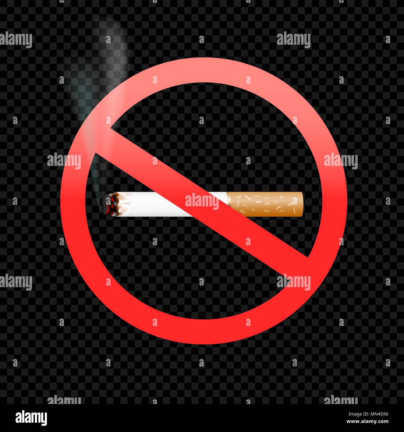 Cigarette black background Stock Vector Images - Alamy