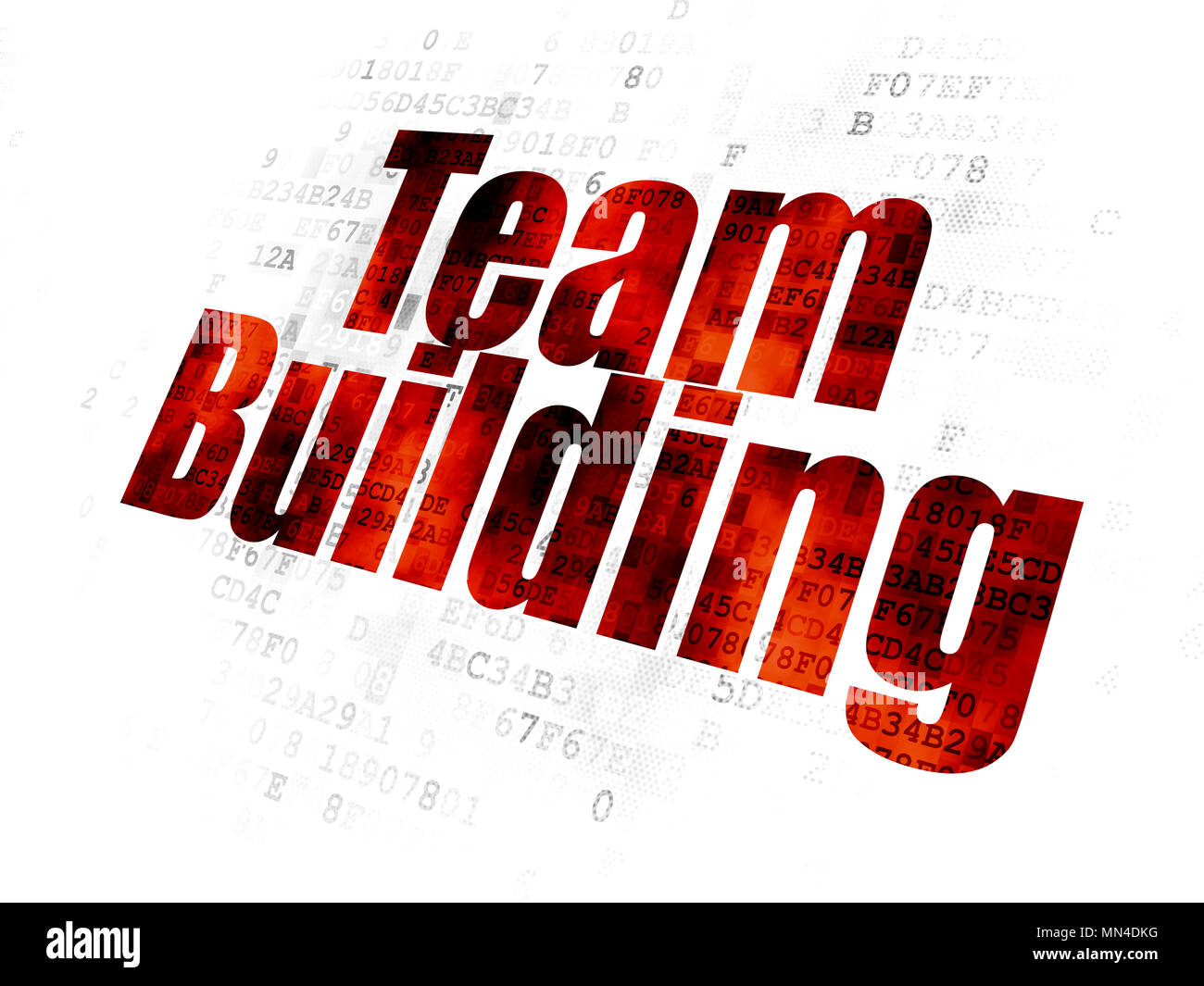 Finance concept: Team Building on Digital background Stock Photo - Alamy