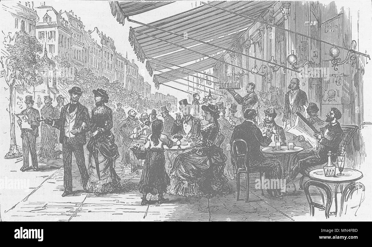 Paris boulevard montmartre 19th century hi-res stock photography and ...