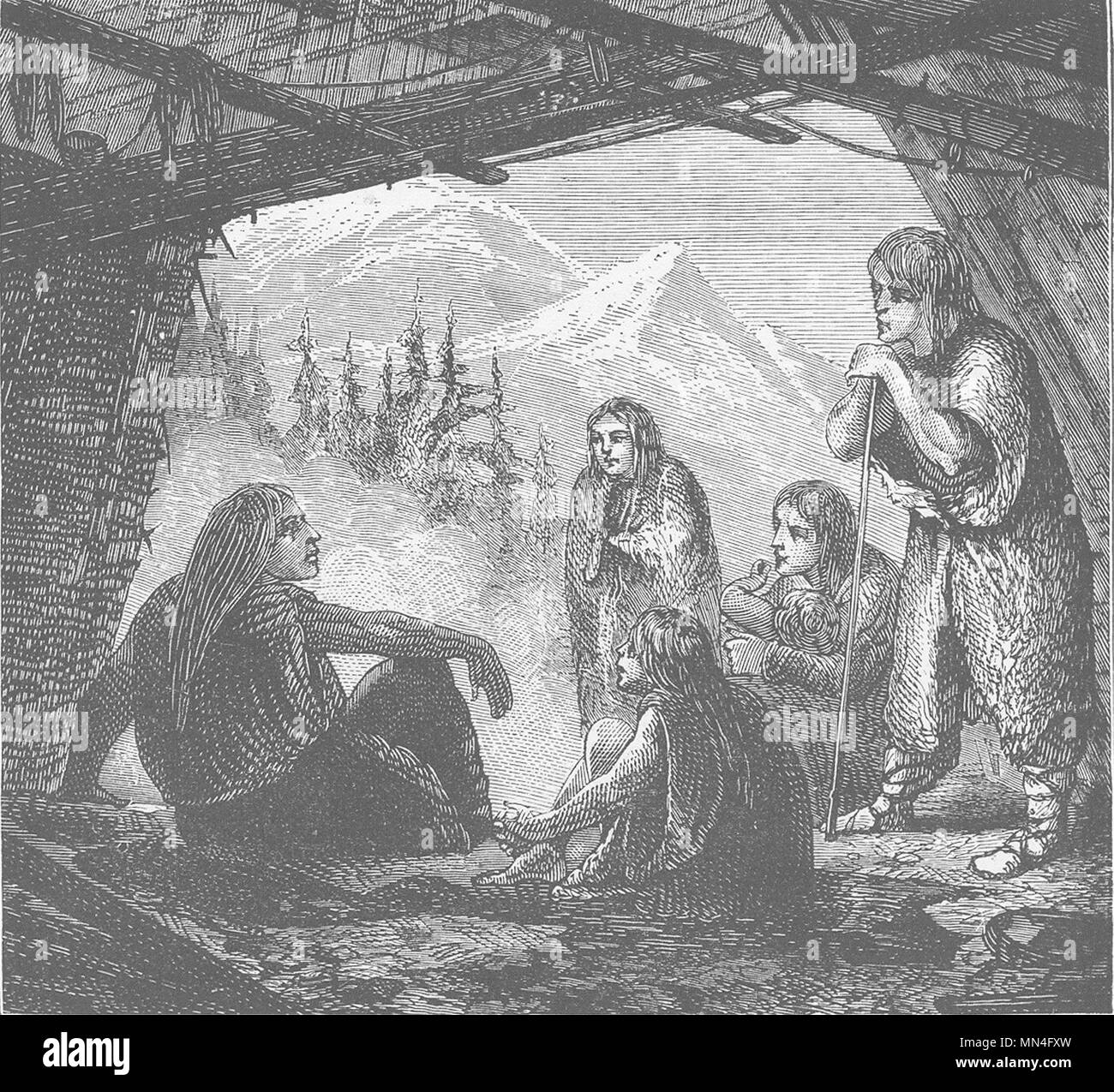 RUSSIA. Khanty 1892 old antique vintage print picture Stock Photo - Alamy