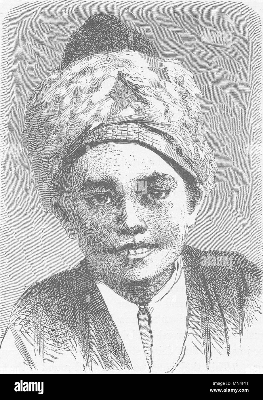 RUSSIA. Nogay boy 1892 old antique vintage print picture Stock Photo ...