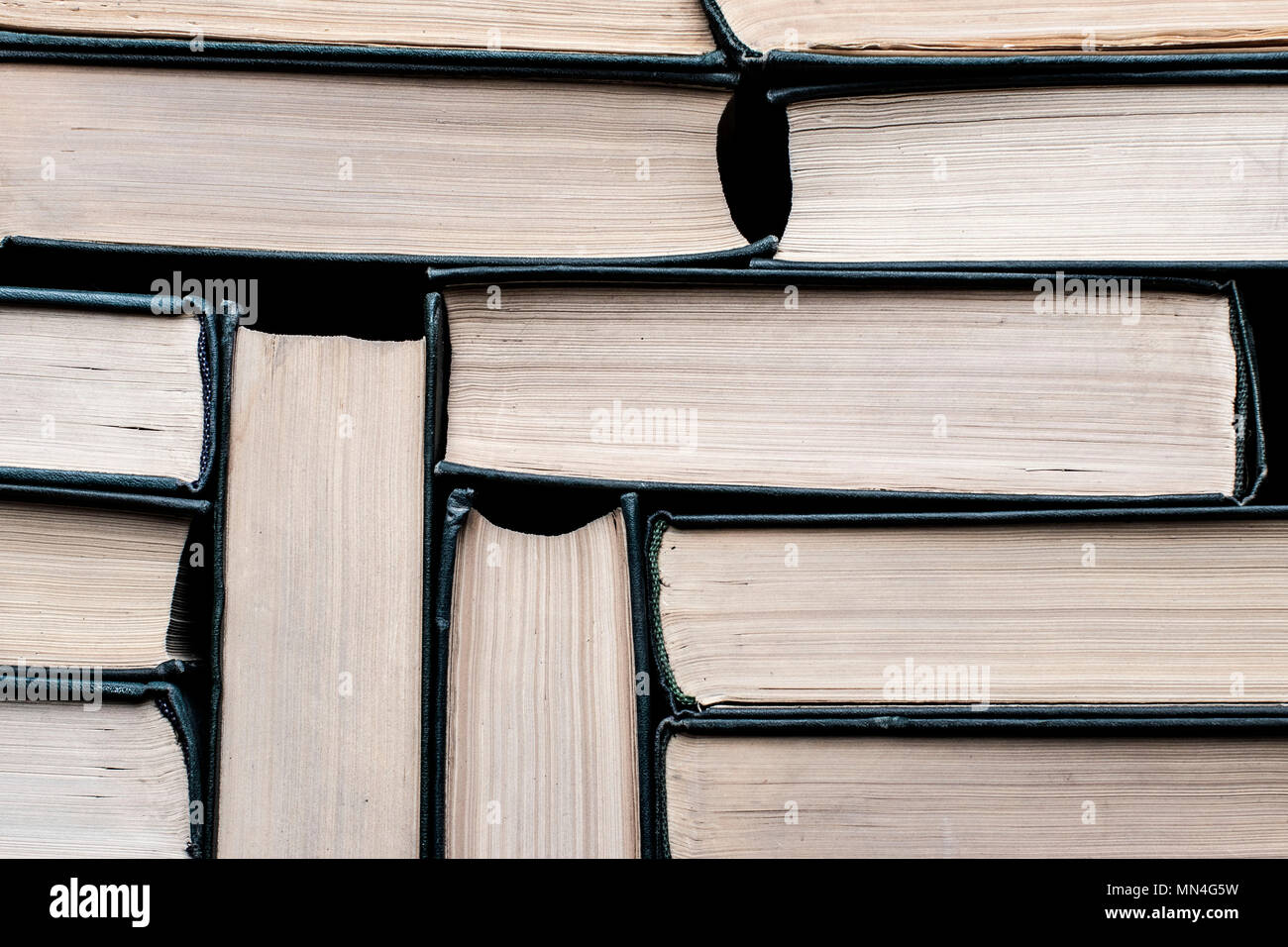 a lot of books view from above. Concept of wisdom and science ...