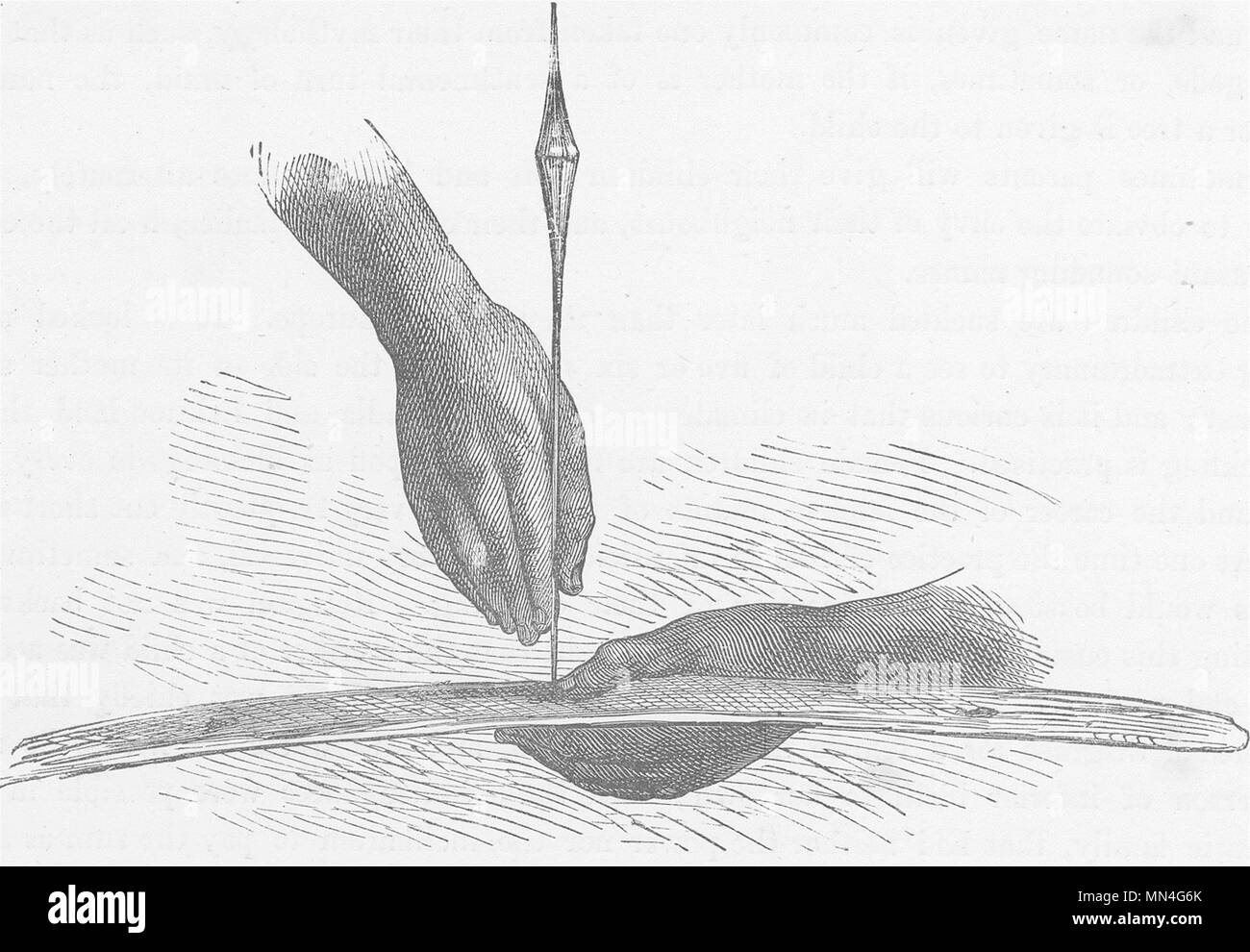 Old writing method hi-res stock photography and images - Alamy