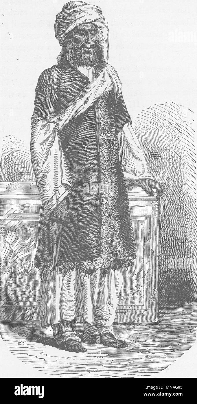 INDIA. Gentleman of Sindh 1892 old antique vintage print picture Stock ...