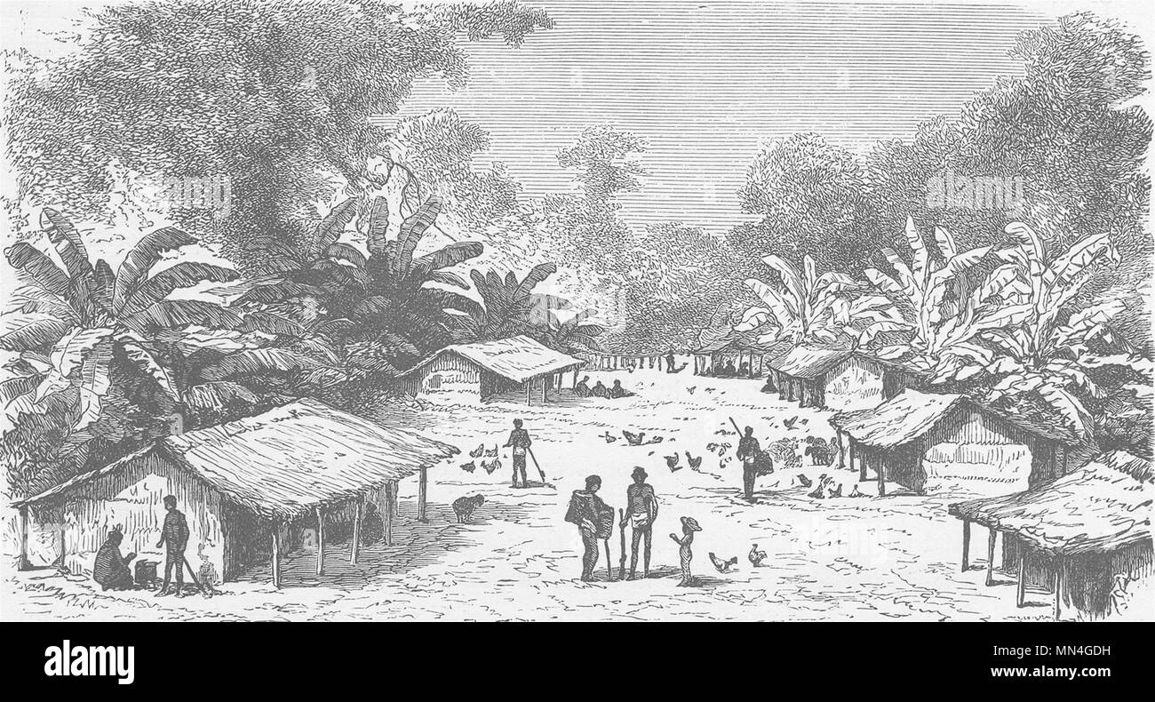 Gabon village hi-res stock photography and images - Alamy