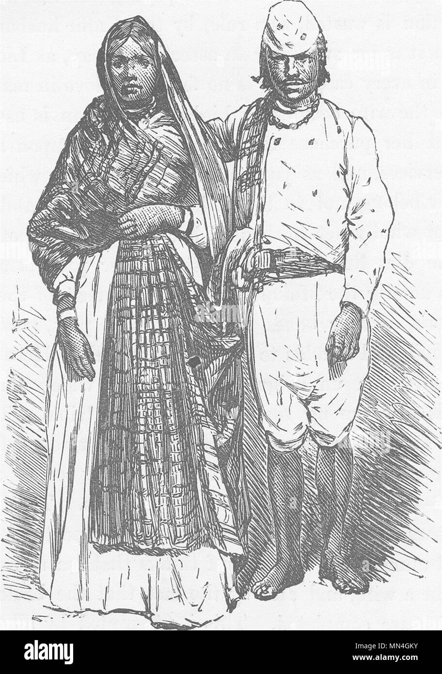 SOUTH AFRICA. Kaffir servants in European dress 1890 old antique print ...