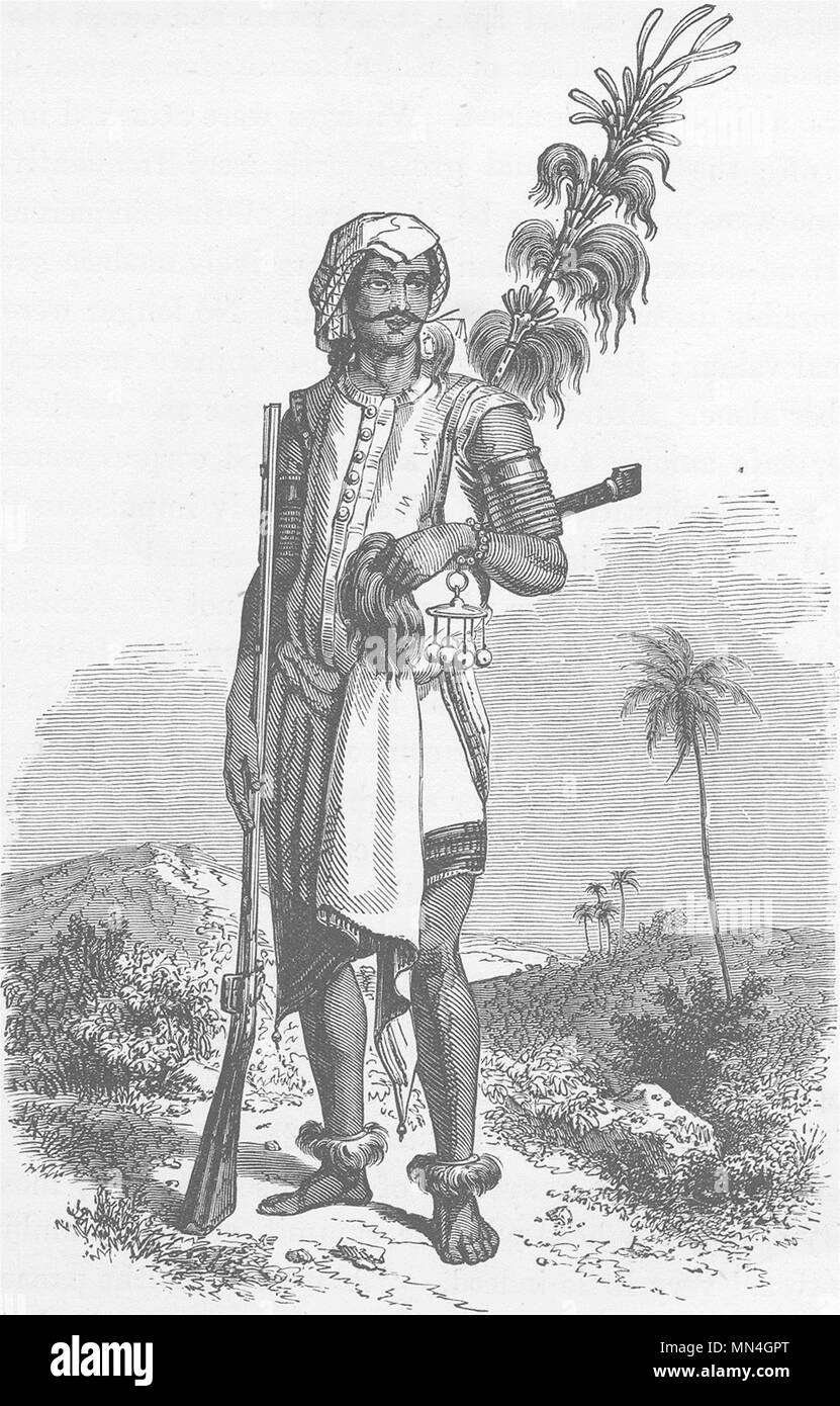 MALAYSIA. Malay Chief (After a Dutch photograph) 1890 old antique print ...