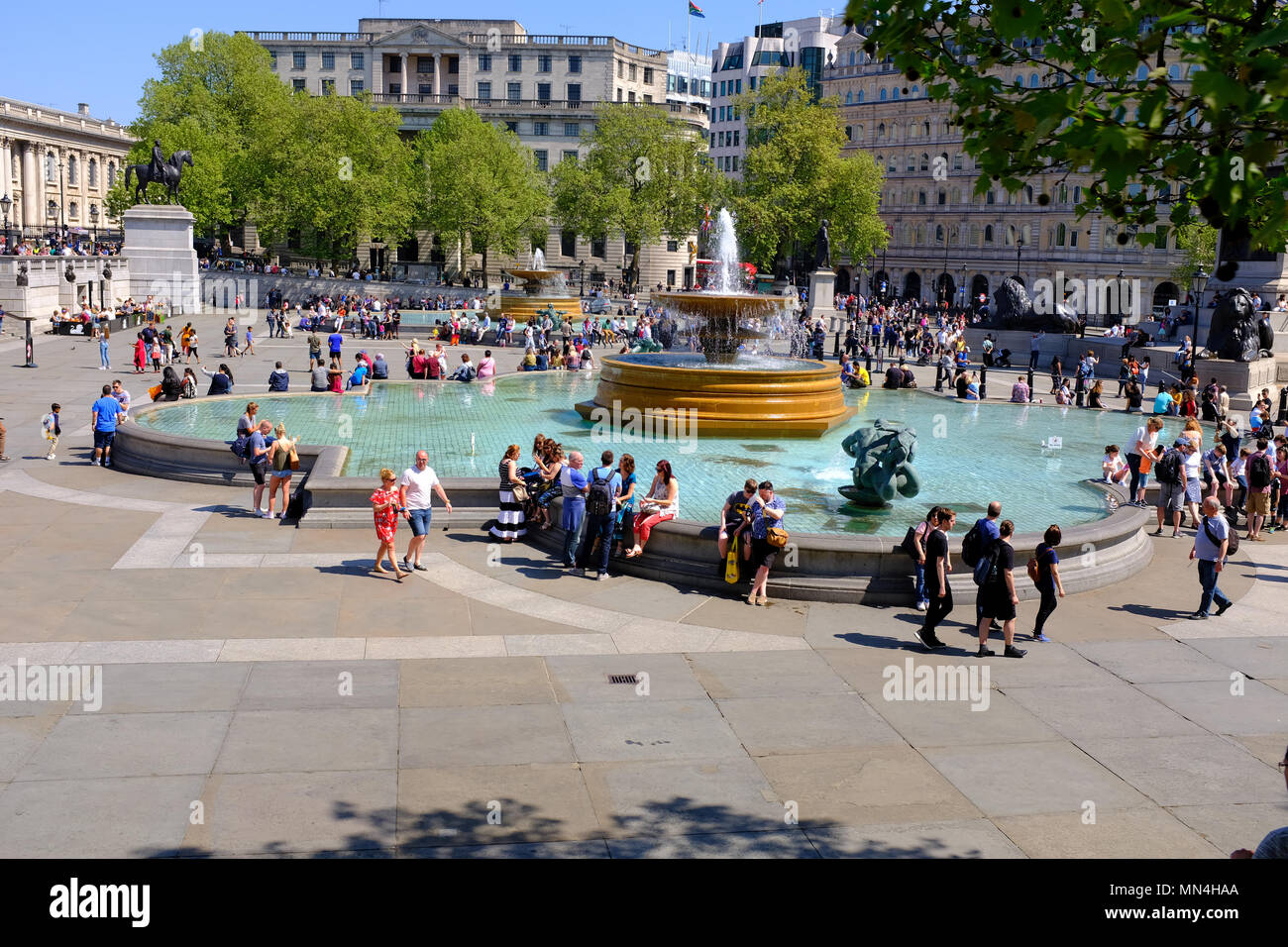 Trafalgar Square London UK Stock Photo - Alamy
