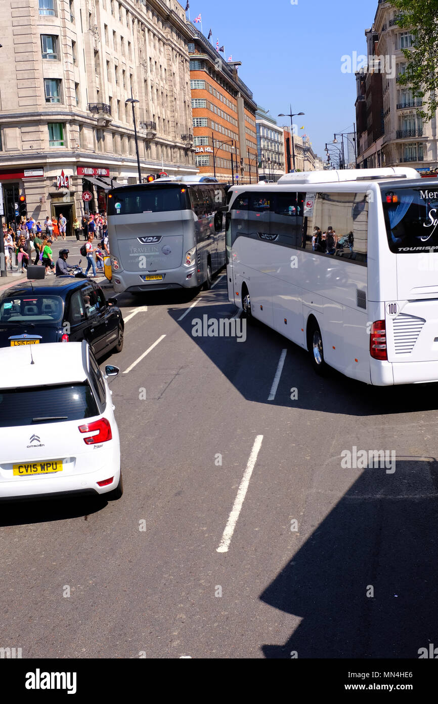 Bus buses queue traffic congestion hi-res stock photography and images ...