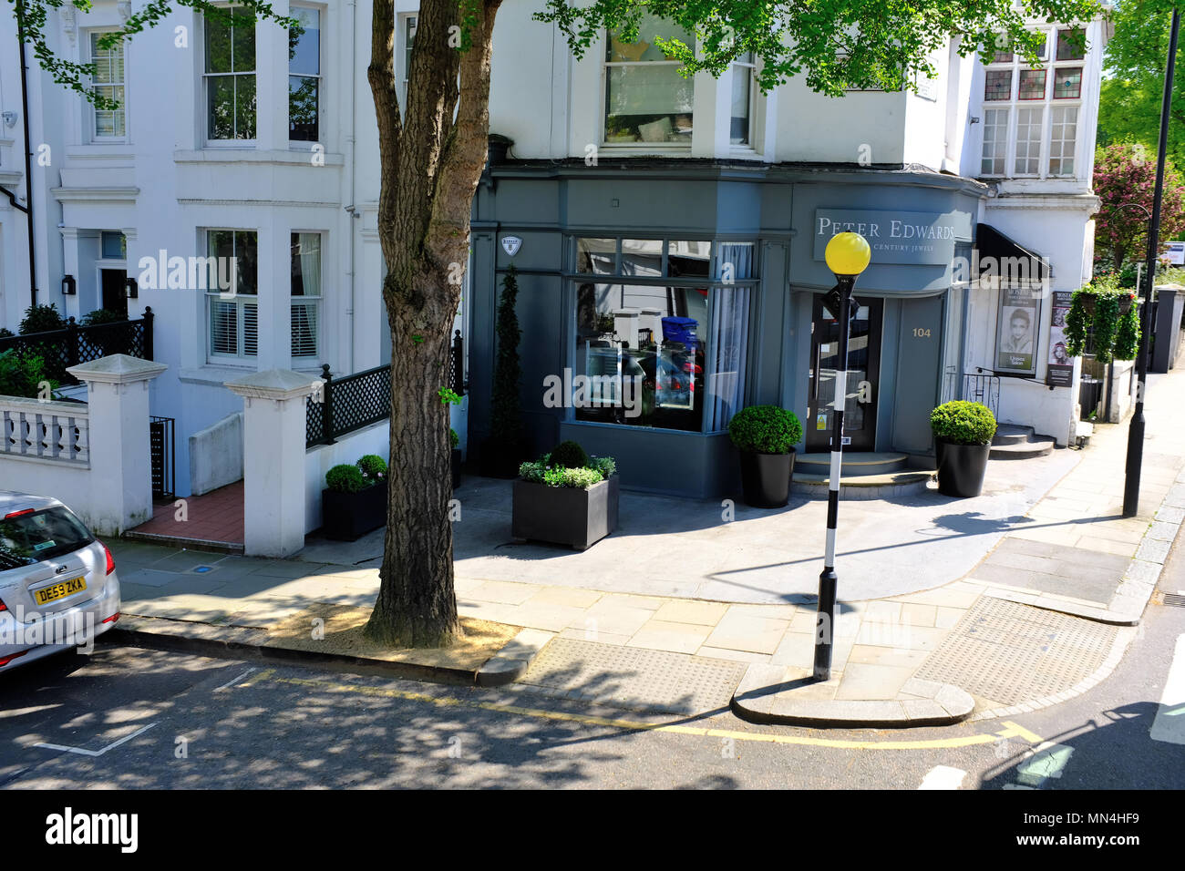 Peter Edwards Jewellers Kensington Church Street London UK Stock Photo ...