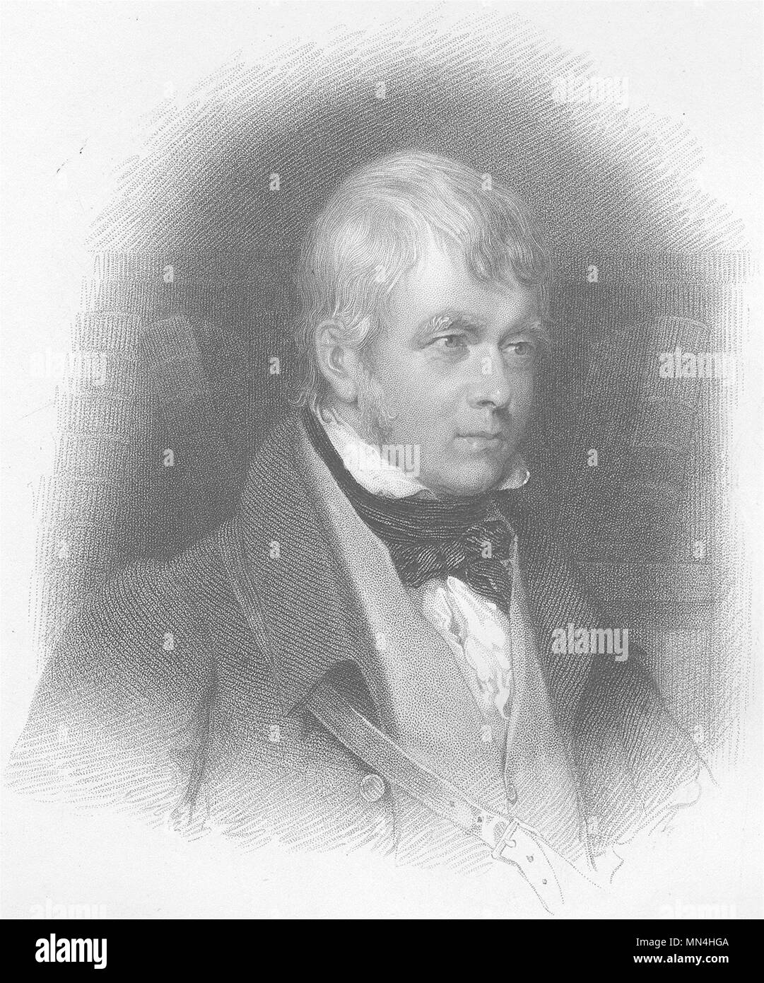 WRITERS. Walter Scott; Finden 1833 old antique vintage print picture ...