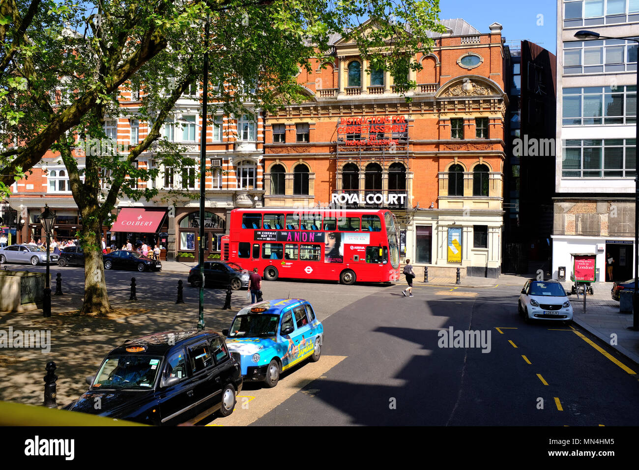 Sloane Square and Royal Court Theatre, London Stock Photo - Alamy