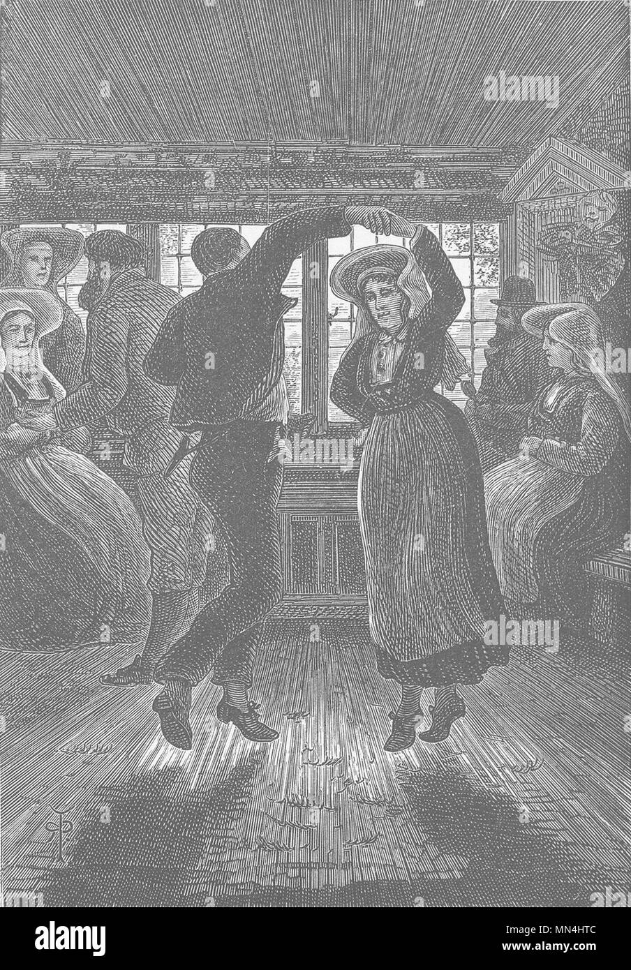 NORWAY. The Spring Dance 1890 old antique vintage print picture Stock ...
