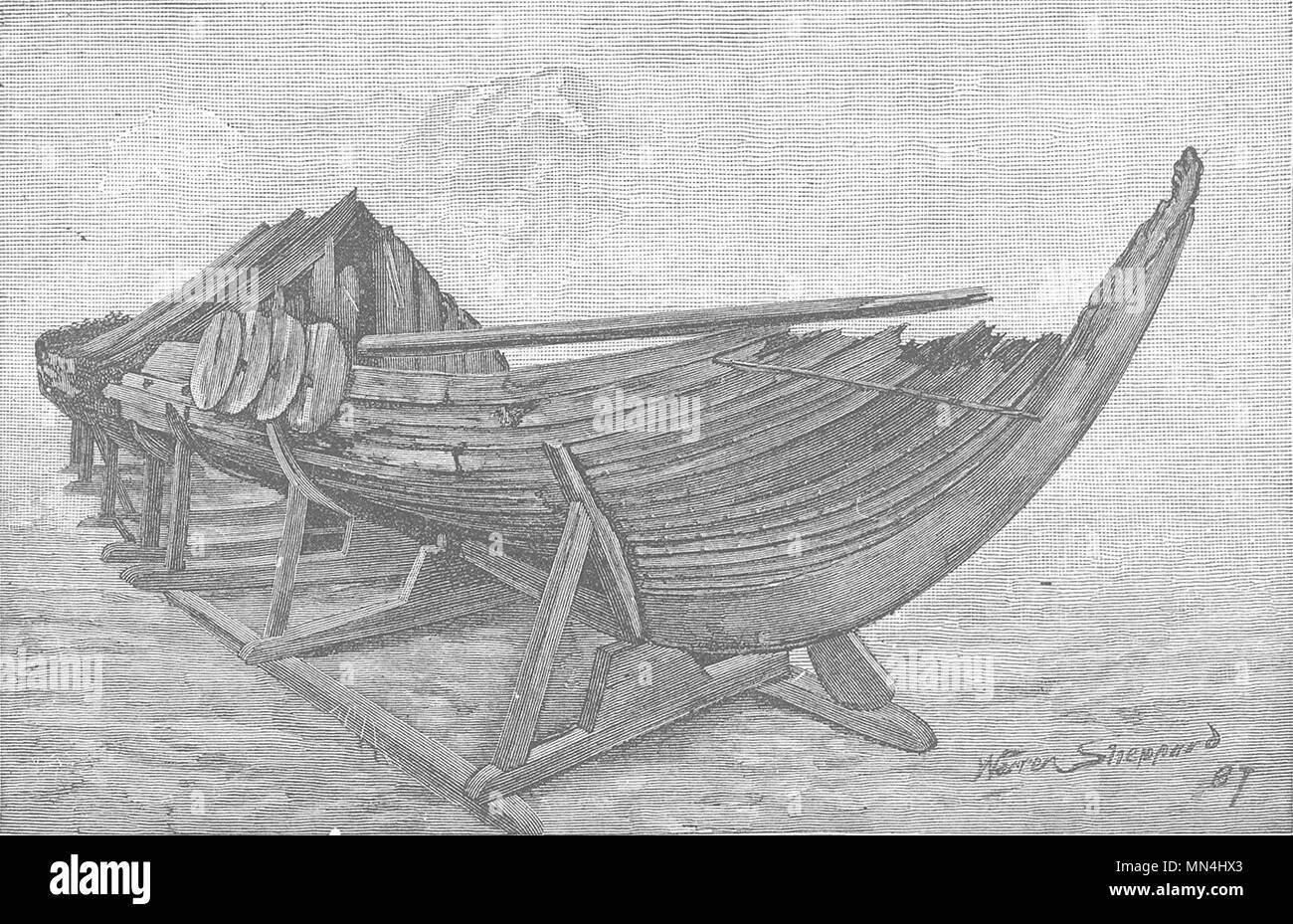 Viking Ship And Shields High Resolution Stock Photography and Images ...