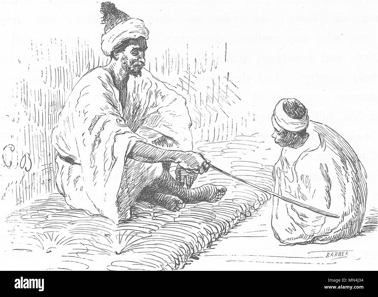 MOROCCO. Moorish schoolmaster 1882 old antique vintage print picture ...