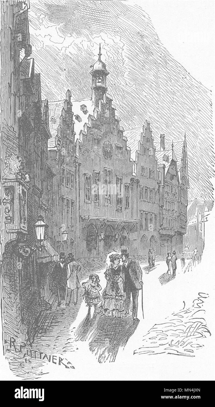 GERMANY. The Romer 1903 old antique vintage print picture Stock Photo ...