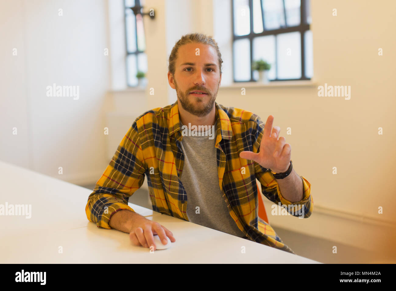 Office businessman portrait computer hi-res stock photography and ...