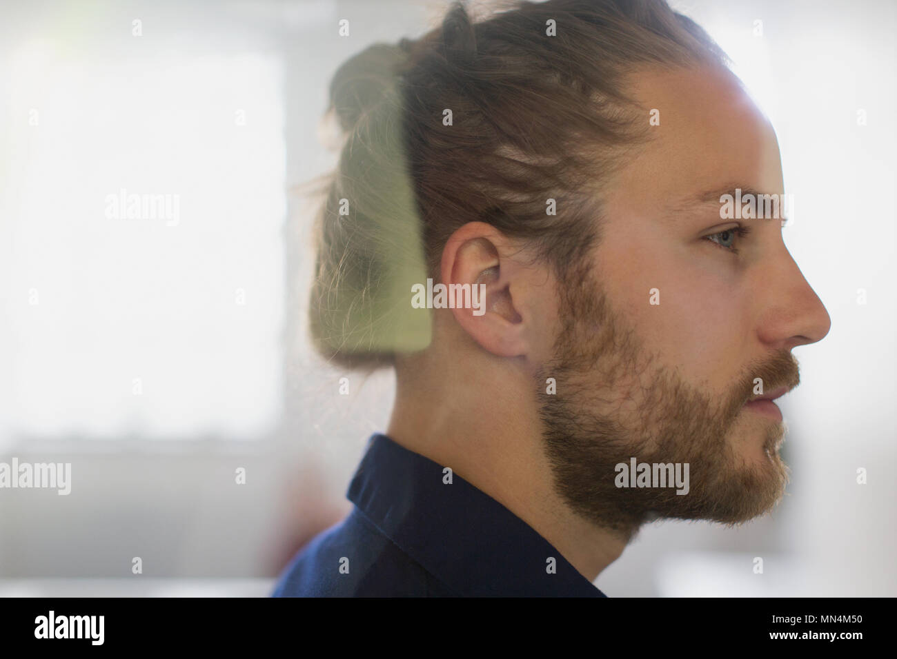 Side Profile Man Beard High Resolution Stock Photography and Images - Alamy