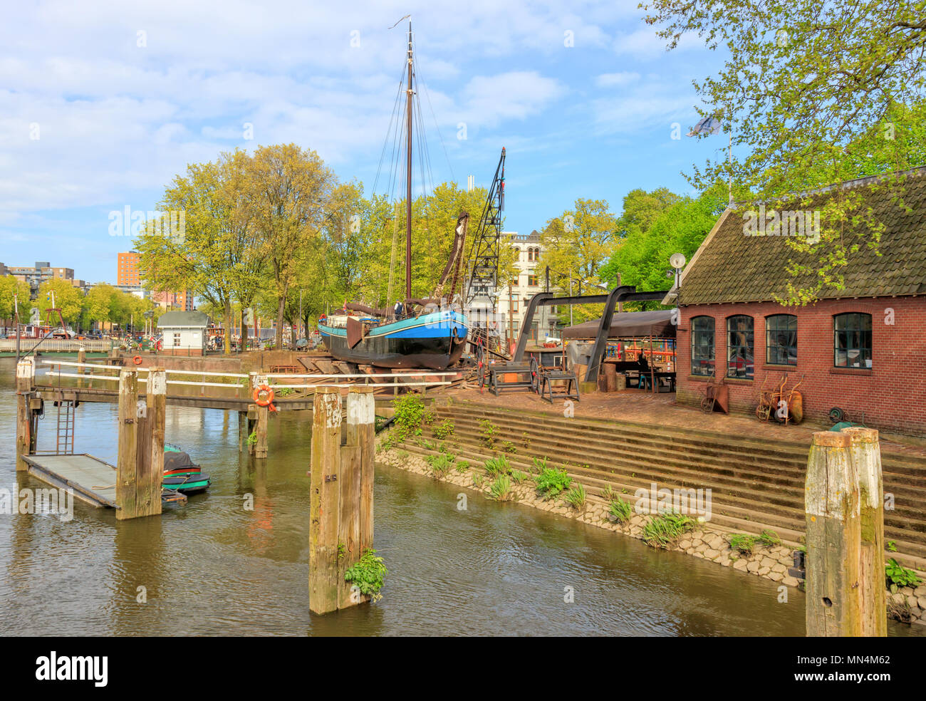 Oude Haven in Rotterdam City on a sunny day Stock Photo - Alamy